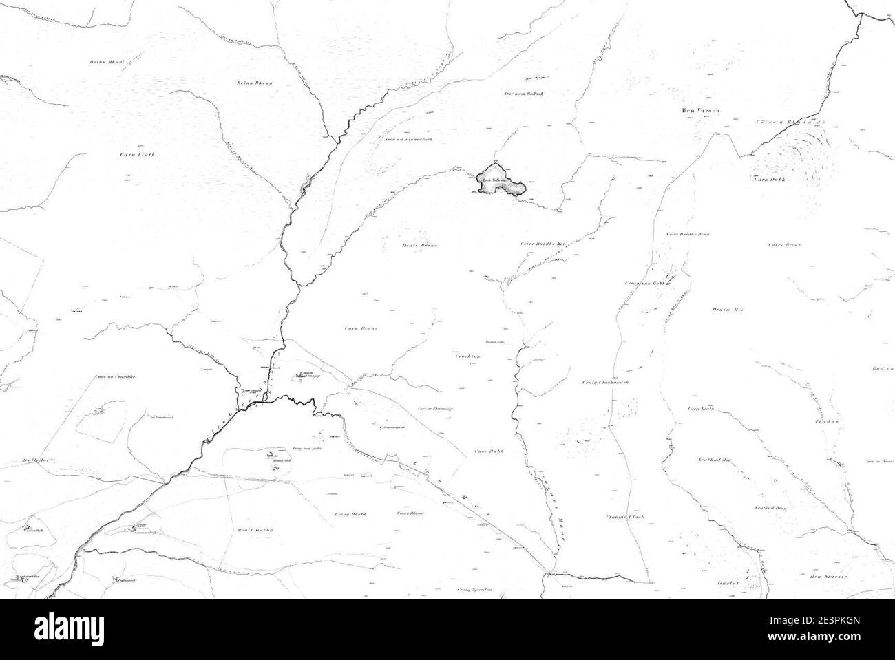 Map of Perthshire Sheet 022, Ordnance Survey, 1866-1874 Stock Photo - Alamy