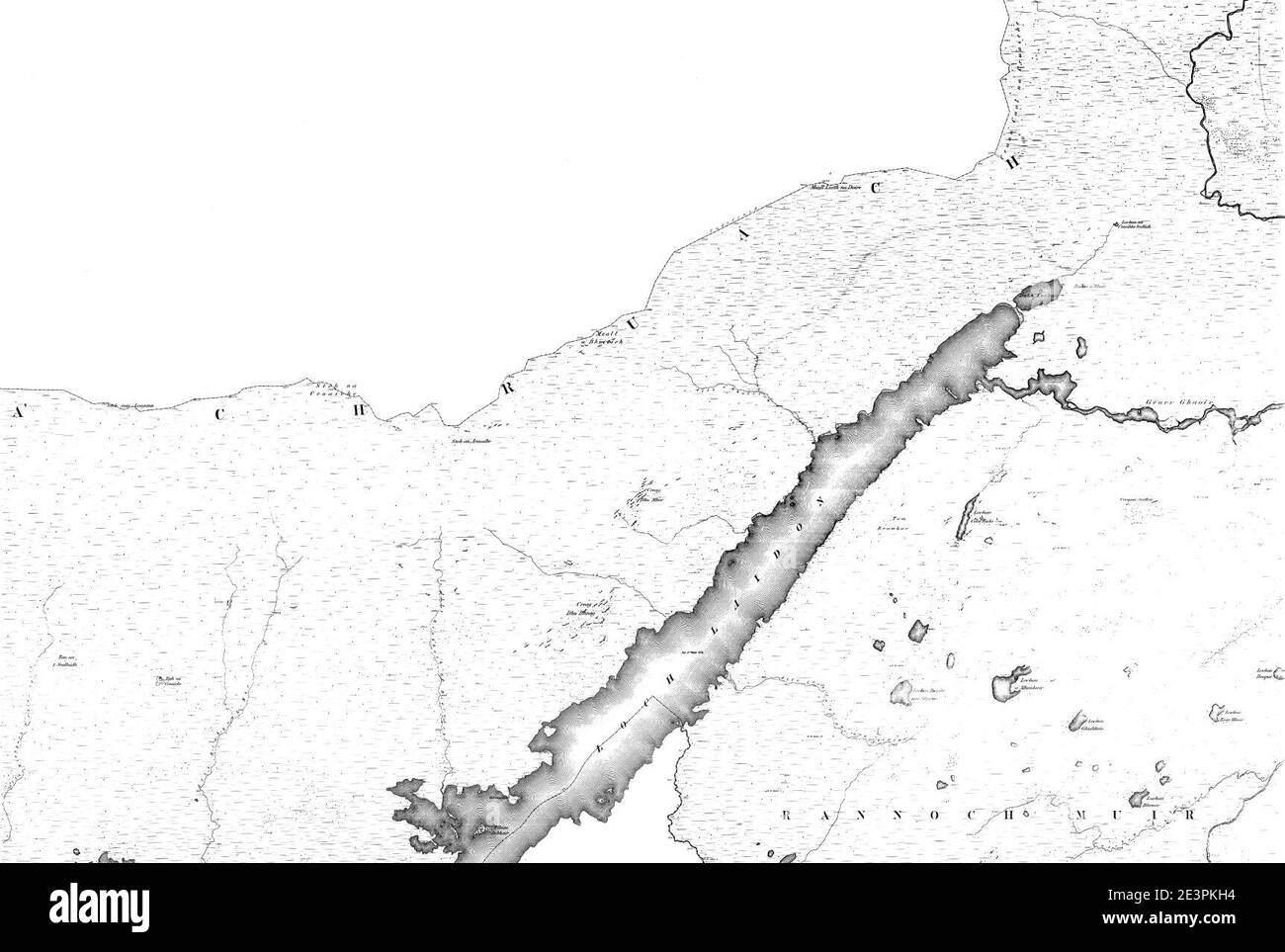 Map of Perthshire Sheet 034, Ordnance Survey, 1866-1874 Stock Photo - Alamy