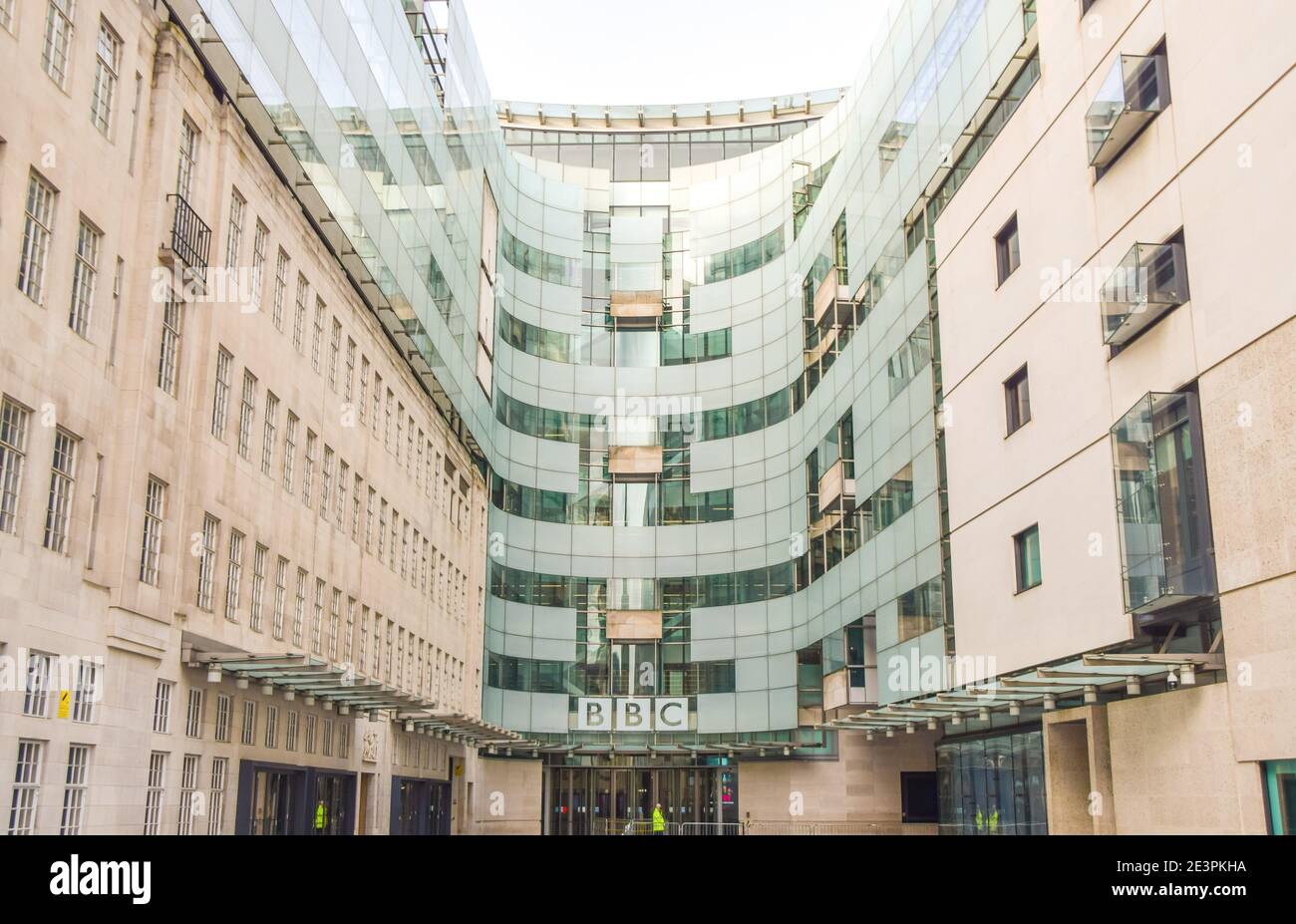 General view of the Broadcasting House, BBC headquarters in Central ...