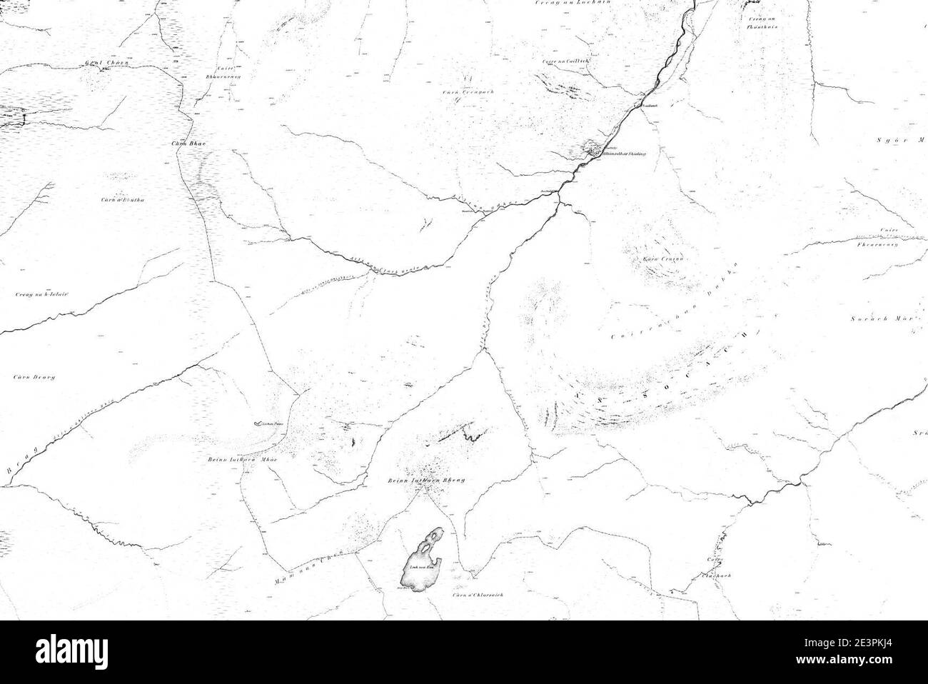 Map of Perthshire Sheet 007, Ordnance Survey, 1866-1874 Stock Photo - Alamy