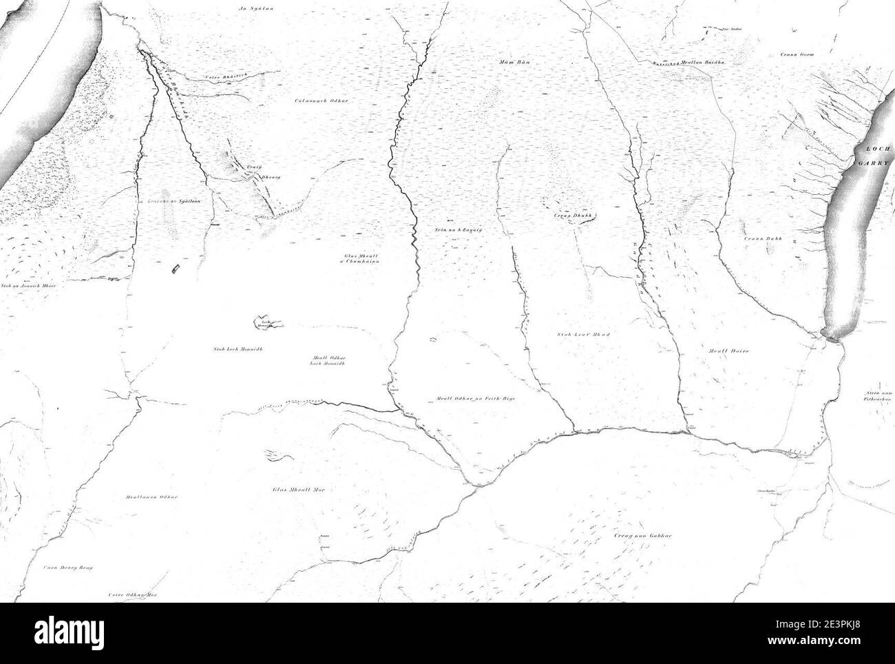 Map of Perthshire Sheet 018, Ordnance Survey, 1866-1874 Stock Photo - Alamy