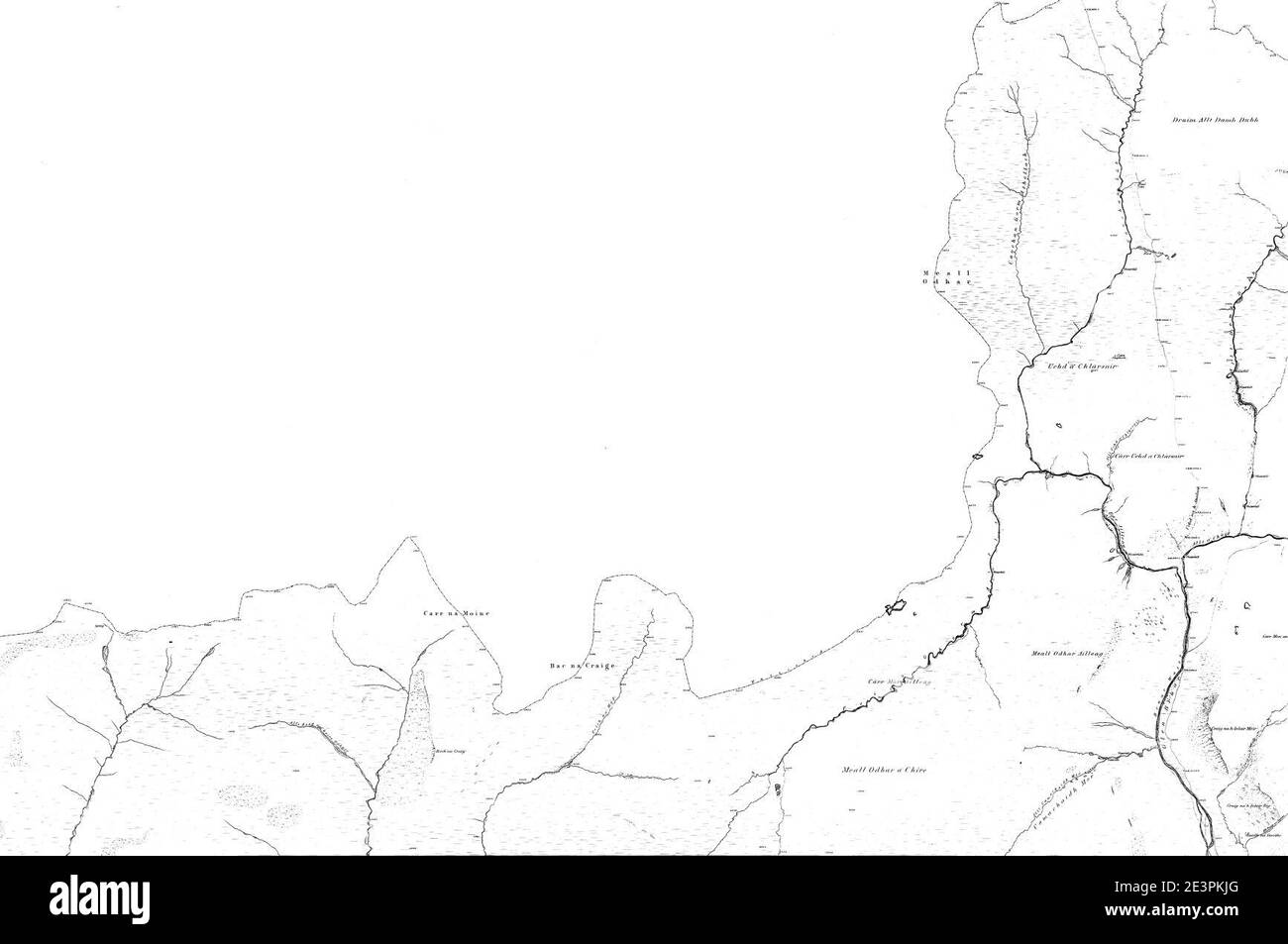 Map of Perthshire Sheet 004, Ordnance Survey, 1866-1874 Stock Photo - Alamy