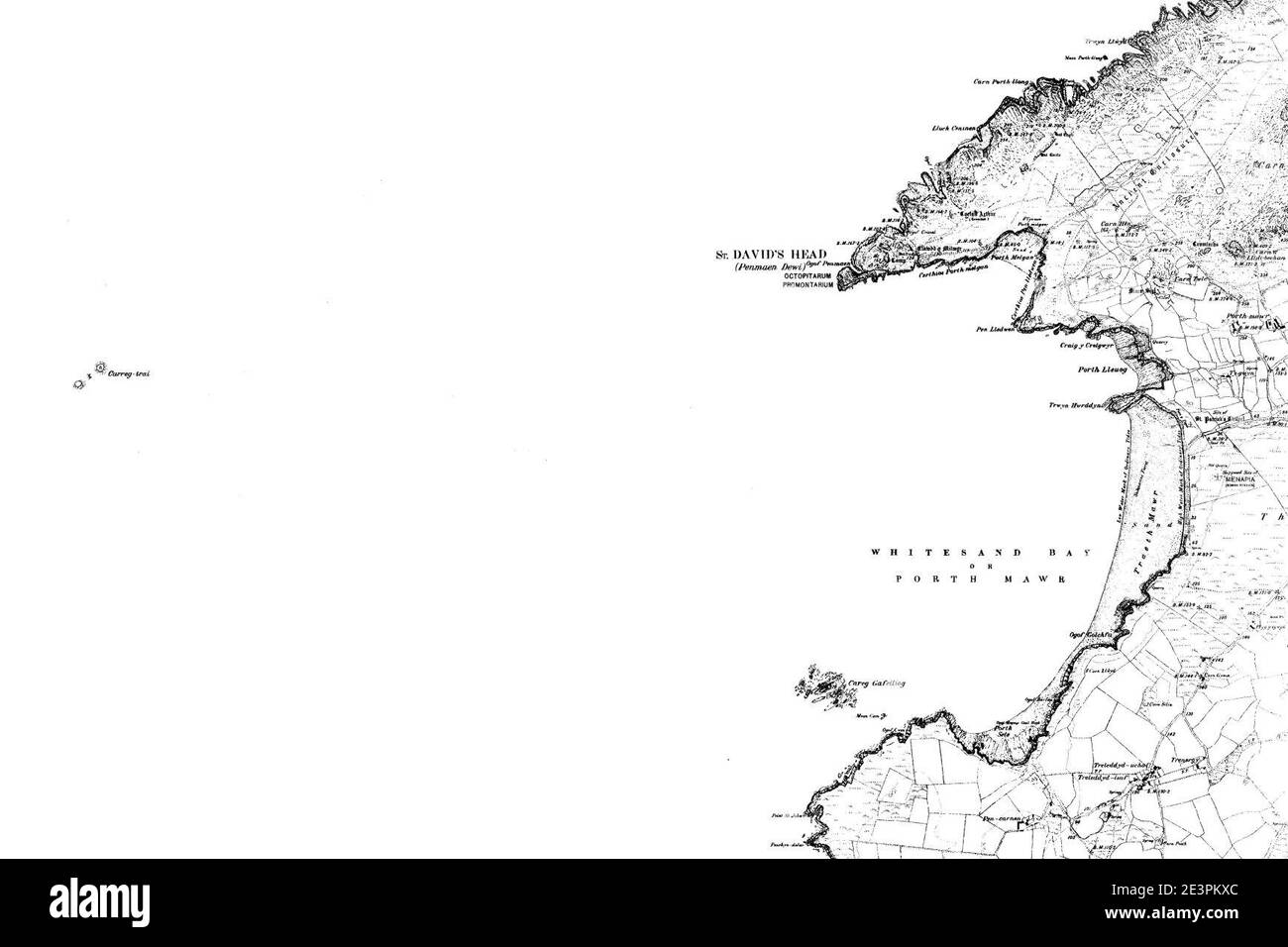 Map of Pembrokeshire OS Map name 014-SW, Ordnance Survey, 1868-1892 ...