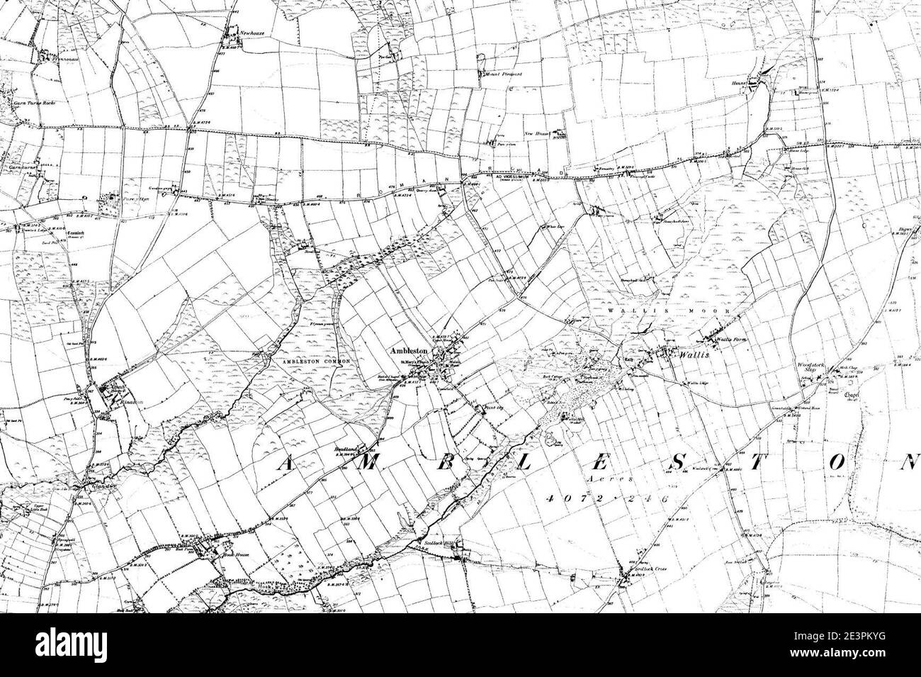 Map of Pembrokeshire OS Map name 017-SW, Ordnance Survey, 1868-1892 ...