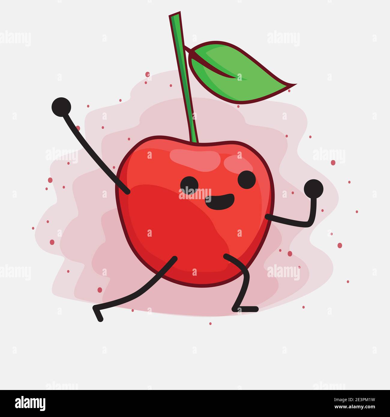 An illustration of Cute Bing Chery Vector Character Stock Vector Image ...