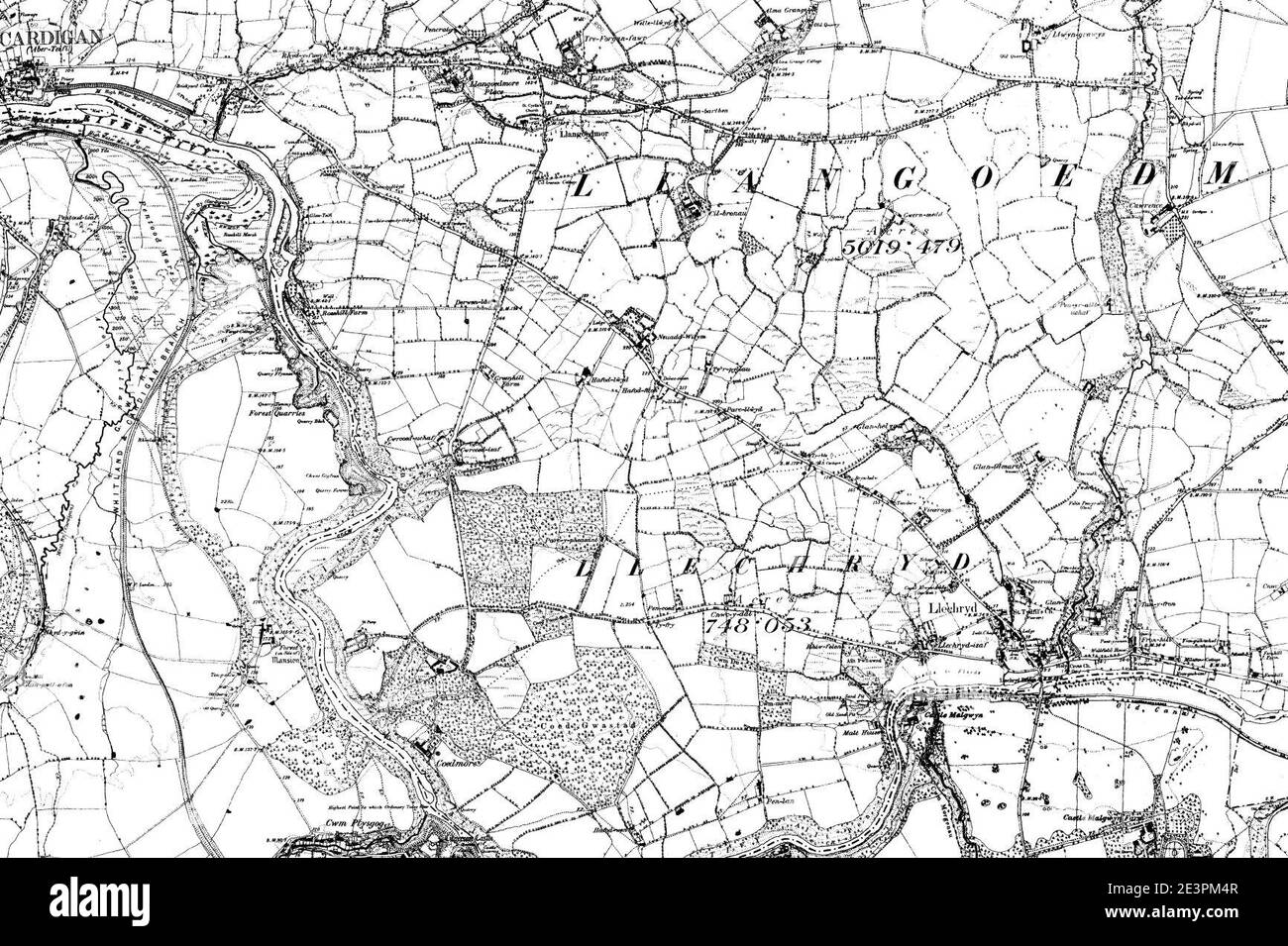 Map of Pembrokeshire OS Map name 003-SW, Ordnance Survey, 1868-1892 ...