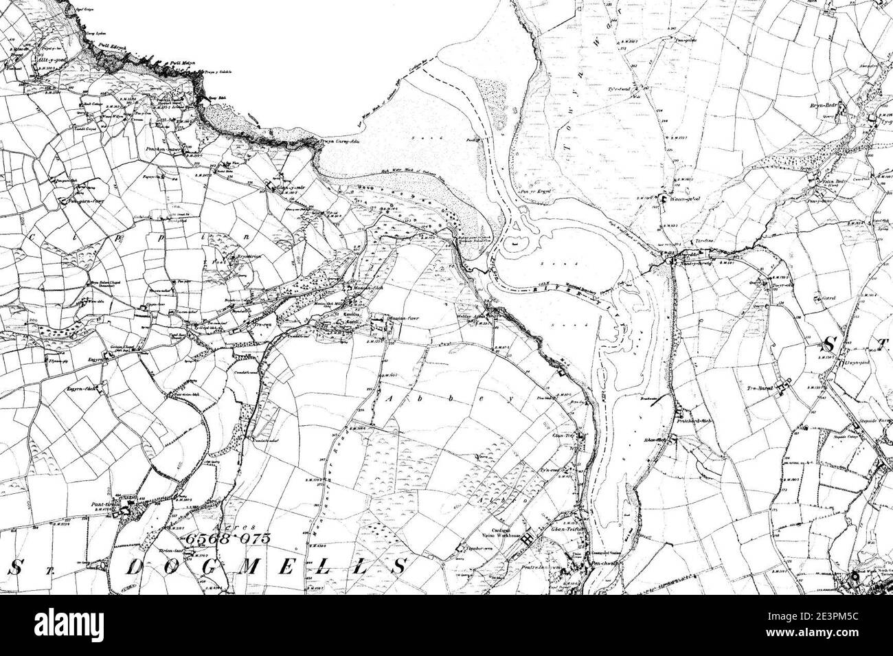 Map of Pembrokeshire OS Map name 002-NE, Ordnance Survey, 1868-1892 ...