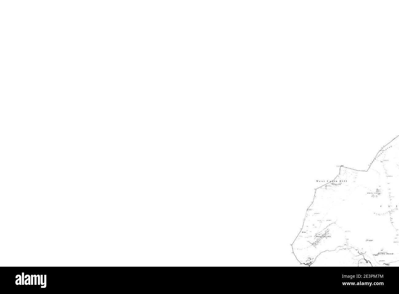 Map of Peebleshire Sheet 001, Ordnance Survey, 1858-1864 Stock Photo ...