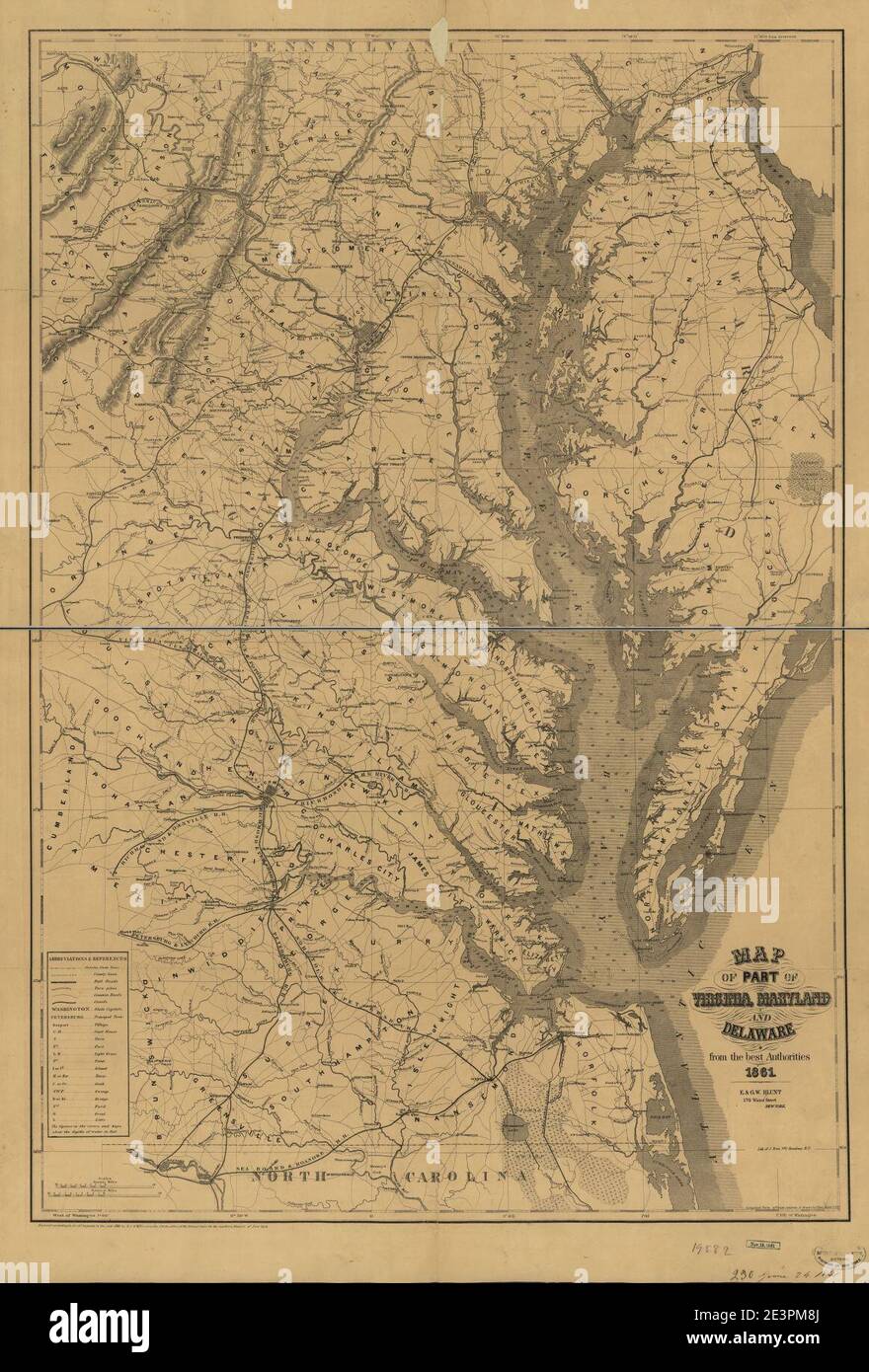 Map of part of Virginia, Maryland, and Delaware - from the best ...