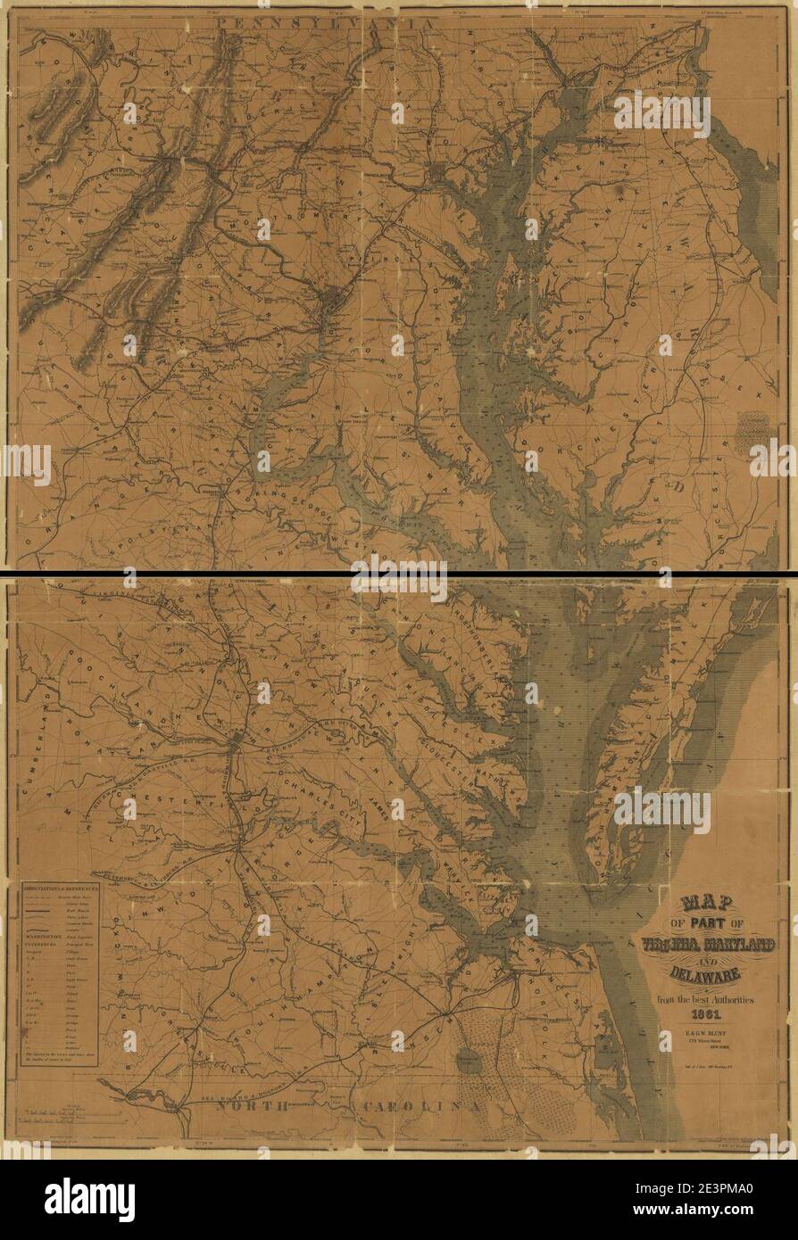 Map of part of Virginia, Maryland and Delaware from the best ...