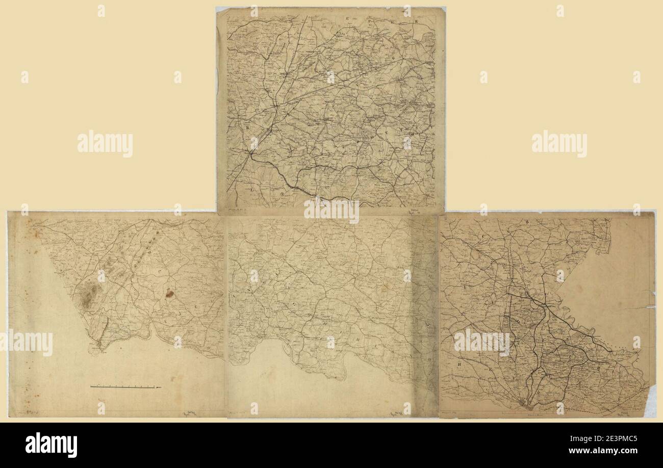 Map of parts of Hanover, Goochland, Fluvanna, Albemarle, Louisa ...