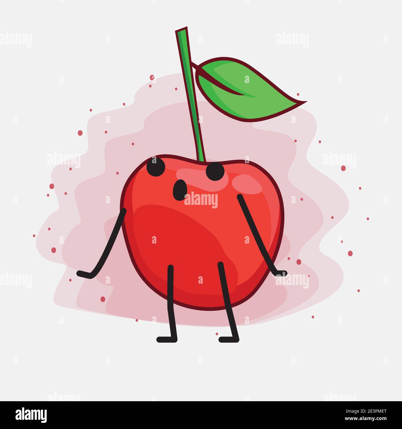 An illustration of Cute Bing Chery Vector Character Stock Vector Image ...