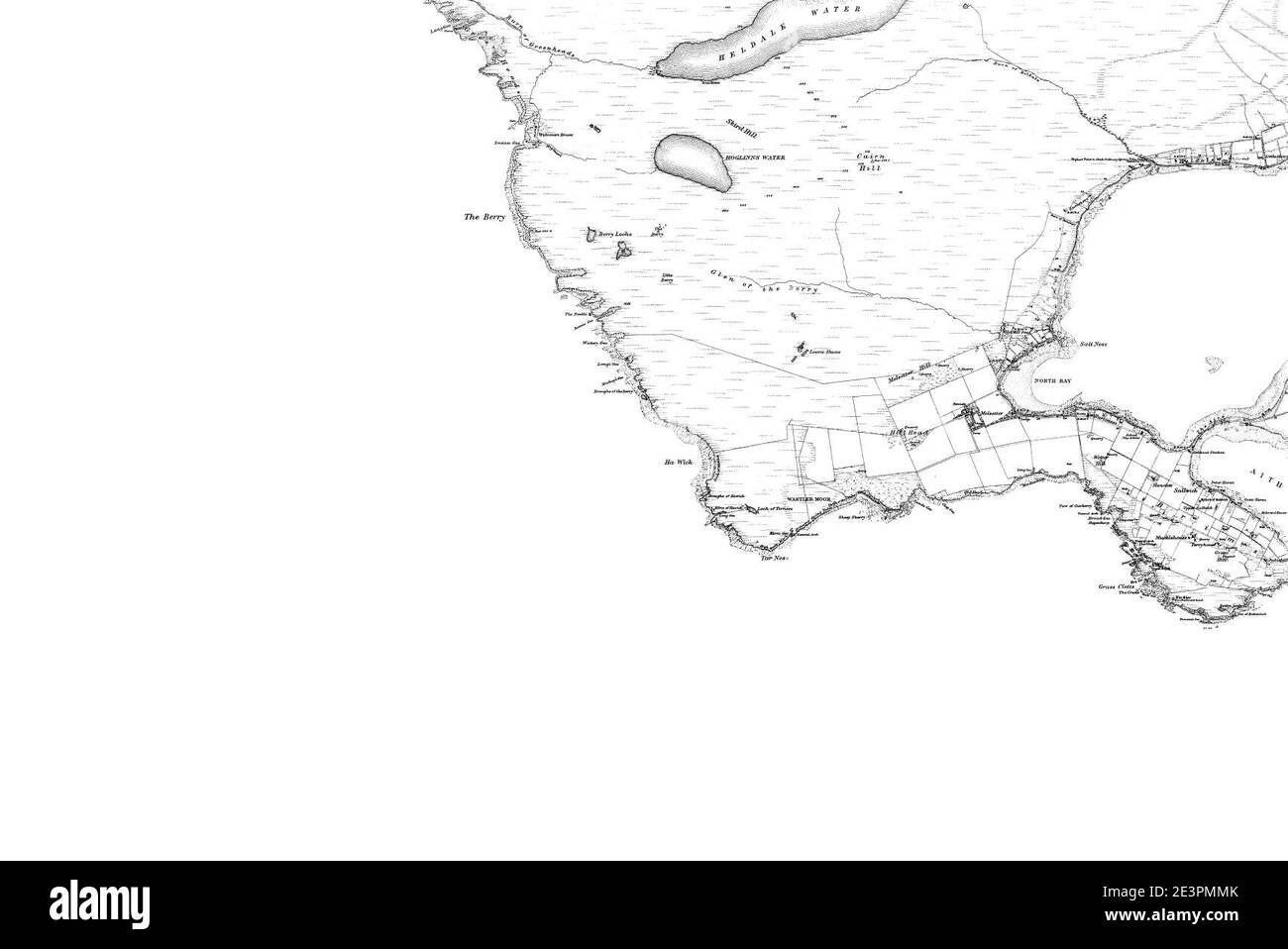 Map of Orkney Sheet 122, Ordnance Survey, 1882 Stock Photo - Alamy