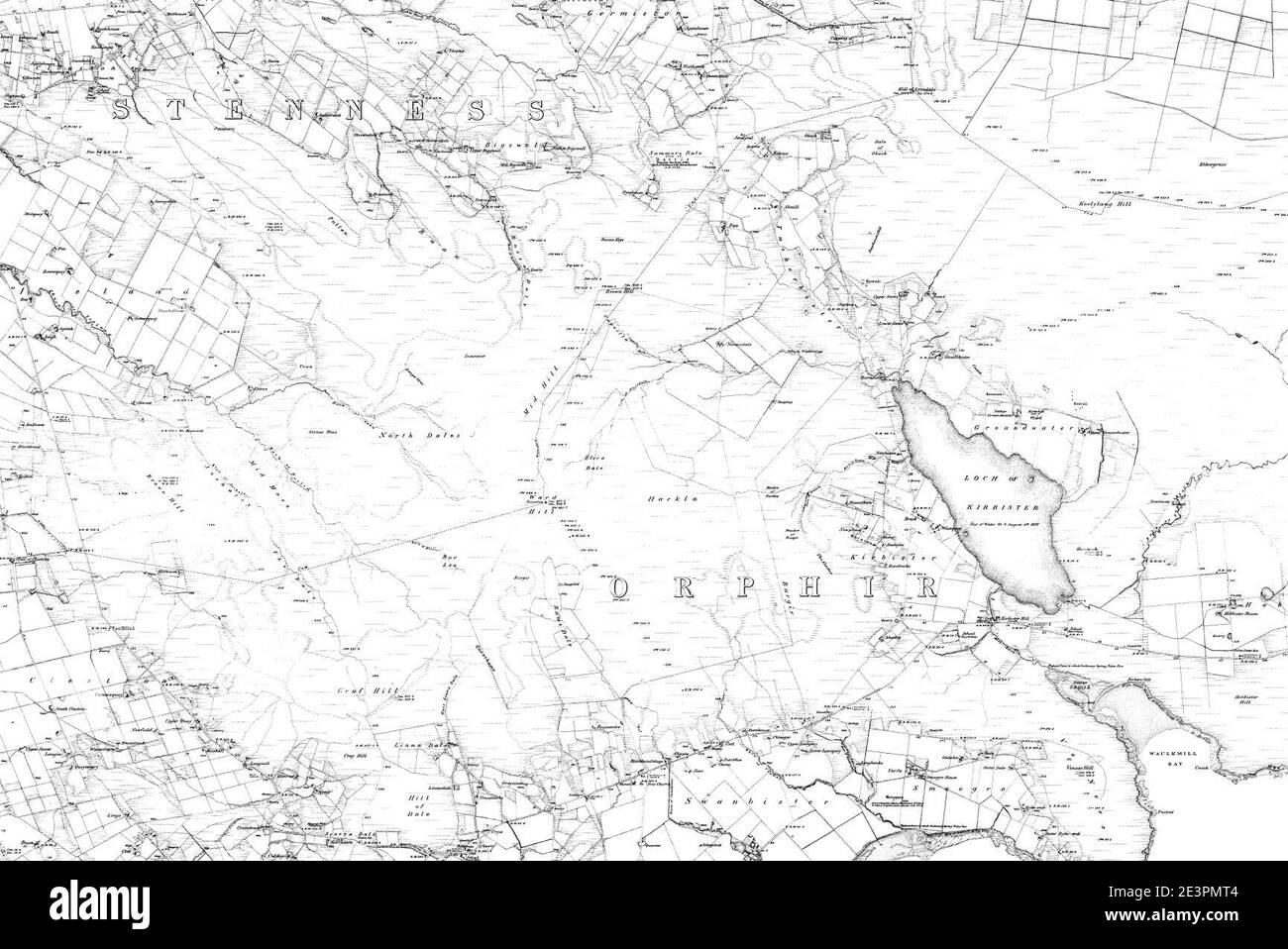 Map of orkney Black and White Stock Photos & Images - Alamy