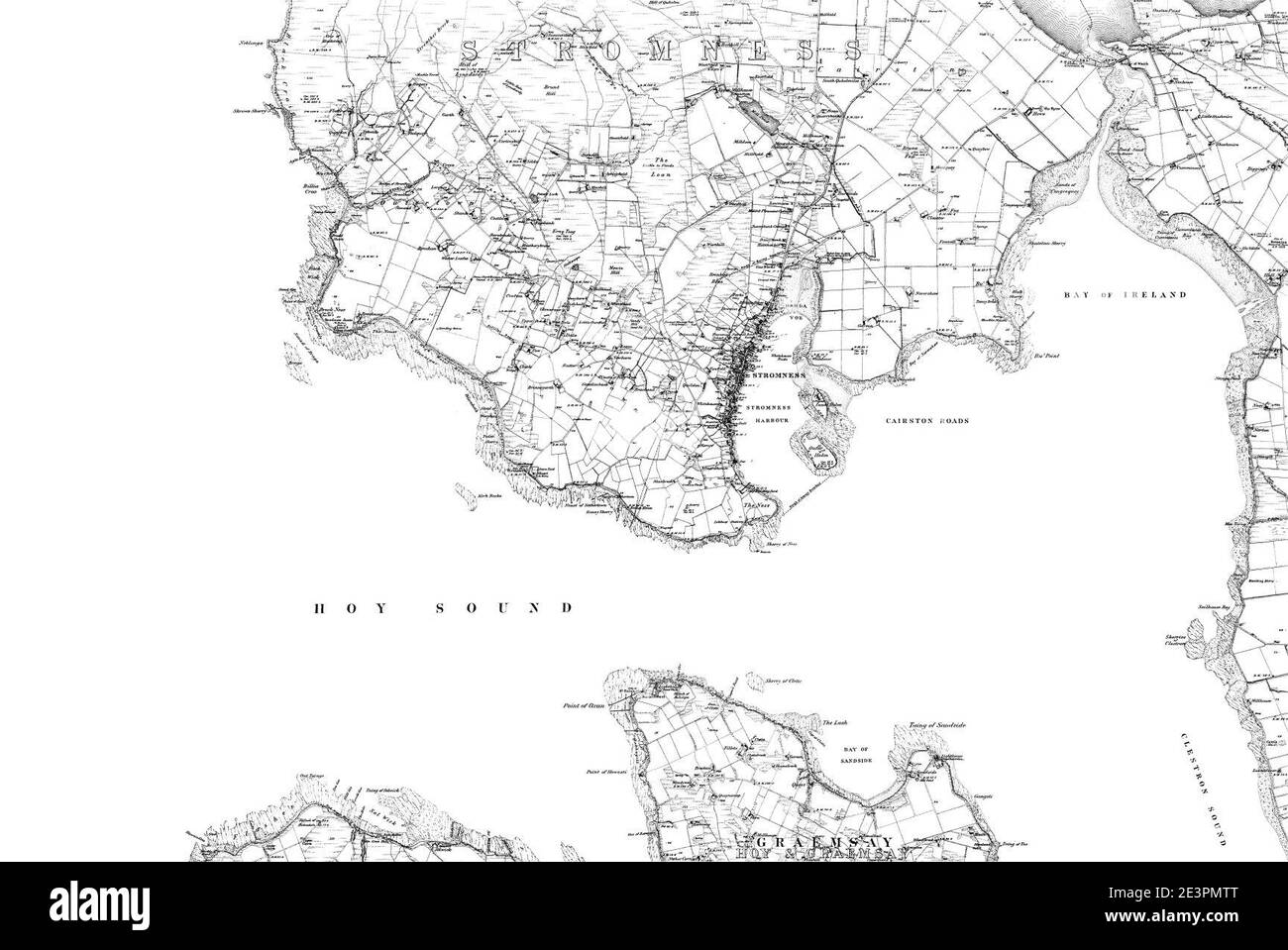 Map of Orkney Sheet 106, Ordnance Survey, 1882 Stock Photo - Alamy
