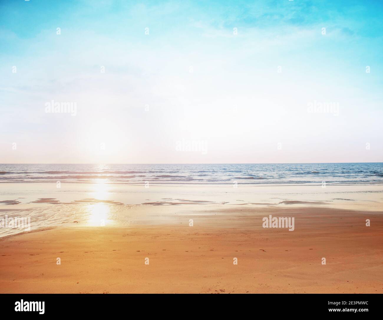 clean Beach and tropical sea landscape Stock Photo - Alamy