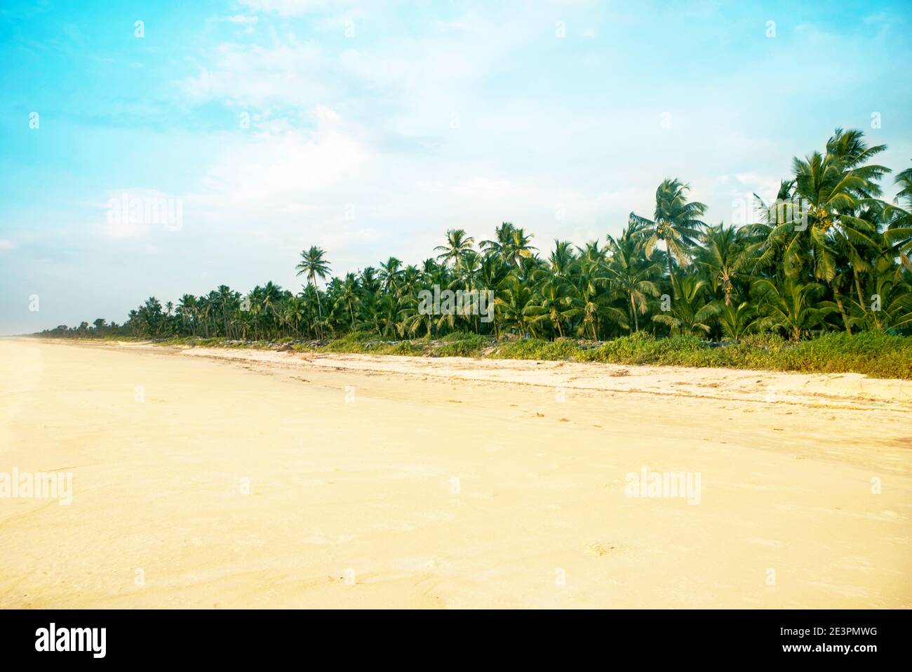 clean Beach and tropical sea landscape Stock Photo - Alamy