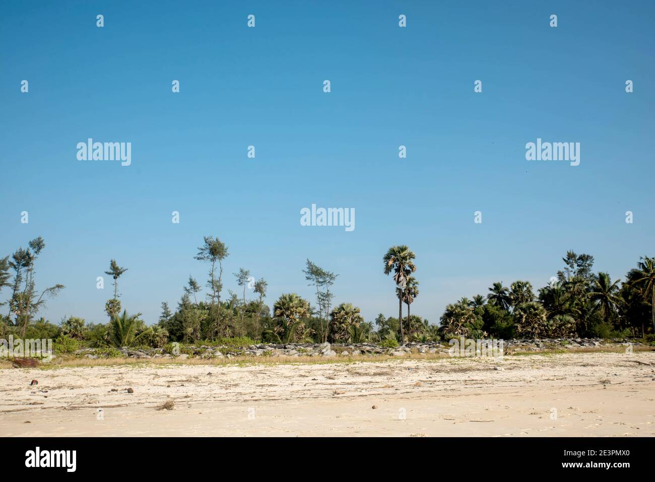 clean Beach and tropical sea landscape Stock Photo - Alamy