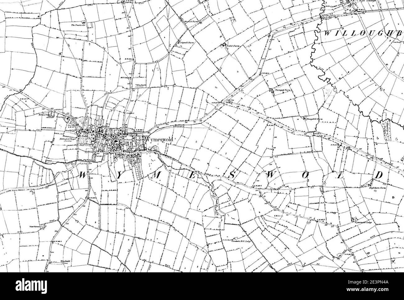 Map of Nottinghamshire OS Map name 050-SE, Ordnance Survey, 1883-1899 ...