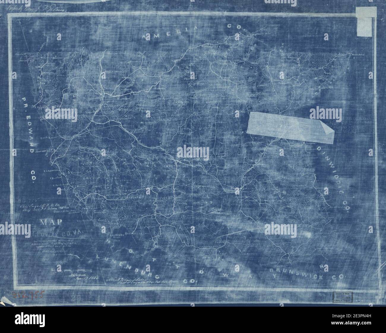 Map of nottoway hi-res stock photography and images - Alamy