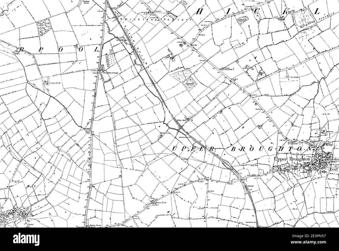 Map of Nottinghamshire OS Map name 051-NW, Ordnance Survey, 1883-1899 ...