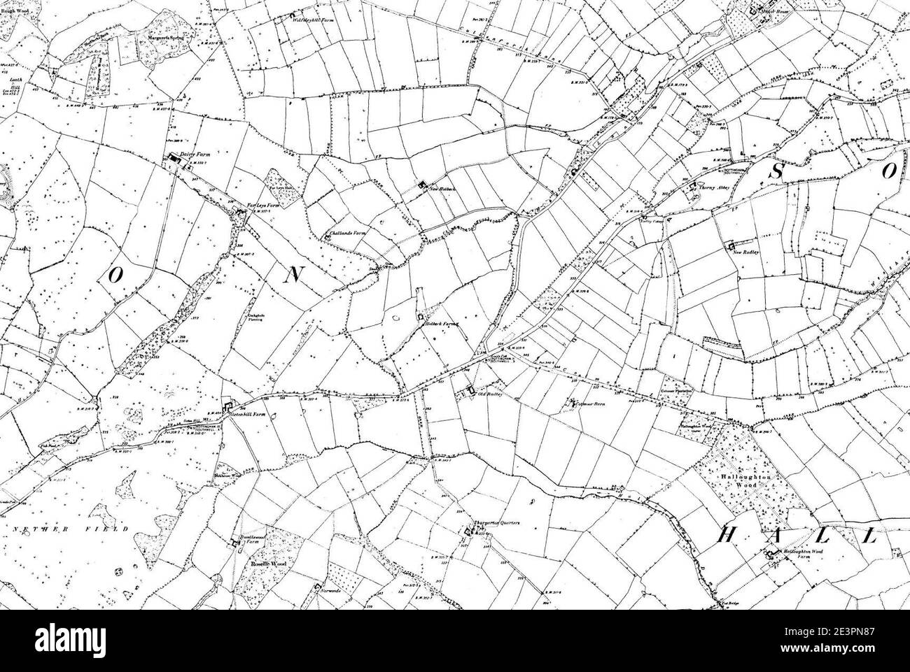 Map of Nottinghamshire OS Map name 034-NW, Ordnance Survey, 1883-1899 ...