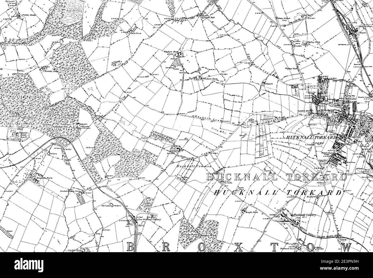 Map of Nottinghamshire OS Map name 032-SE, Ordnance Survey, 1883-1899 ...