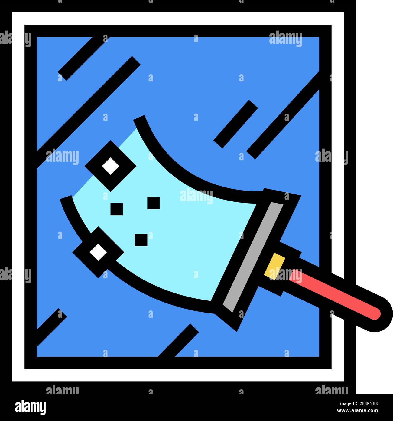 window cleaning color icon vector illustration Stock Vector Image & Art ...