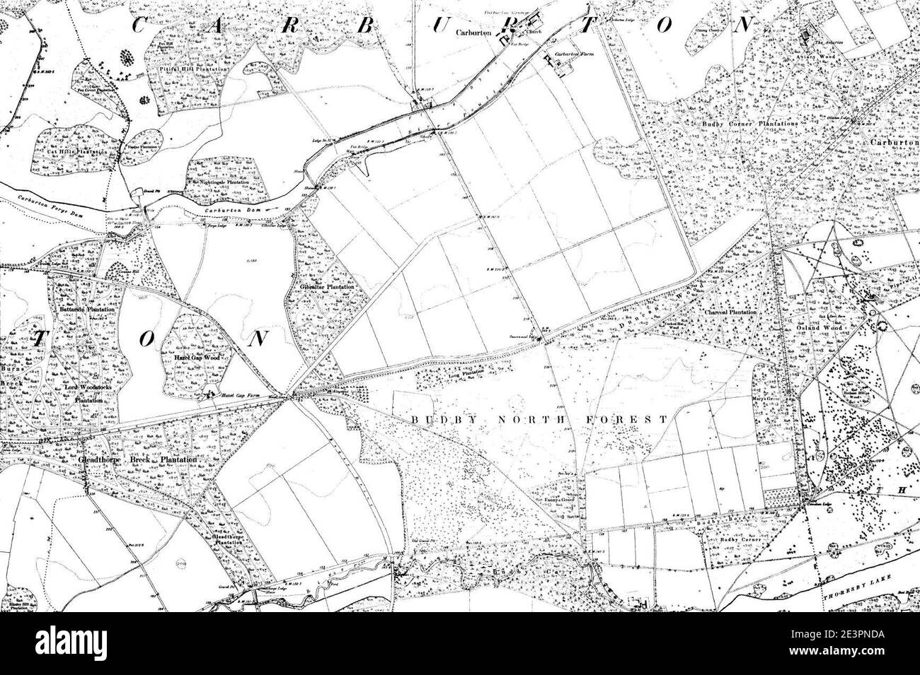 Map of Nottinghamshire OS Map name 018-NE, Ordnance Survey, 1883-1899 ...