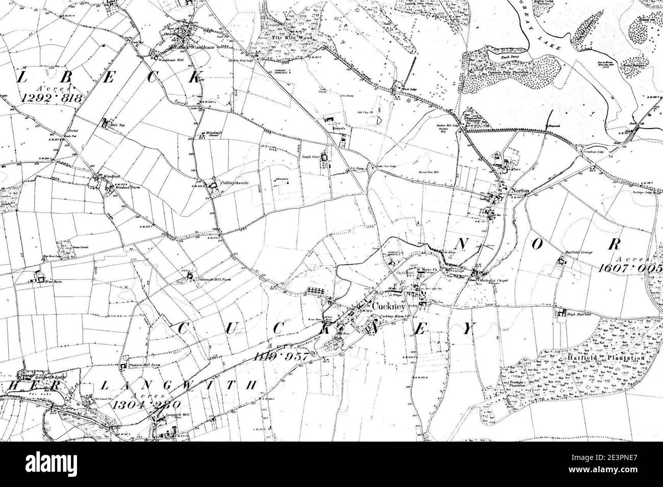Map of Nottinghamshire OS Map name 018-NW, Ordnance Survey, 1883-1899 ...