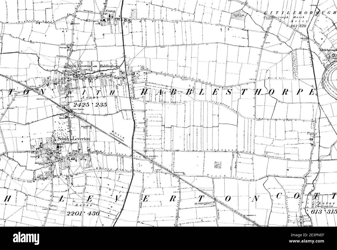 Map of Nottinghamshire OS Map name 010-SE, Ordnance Survey, 1883-1899 ...