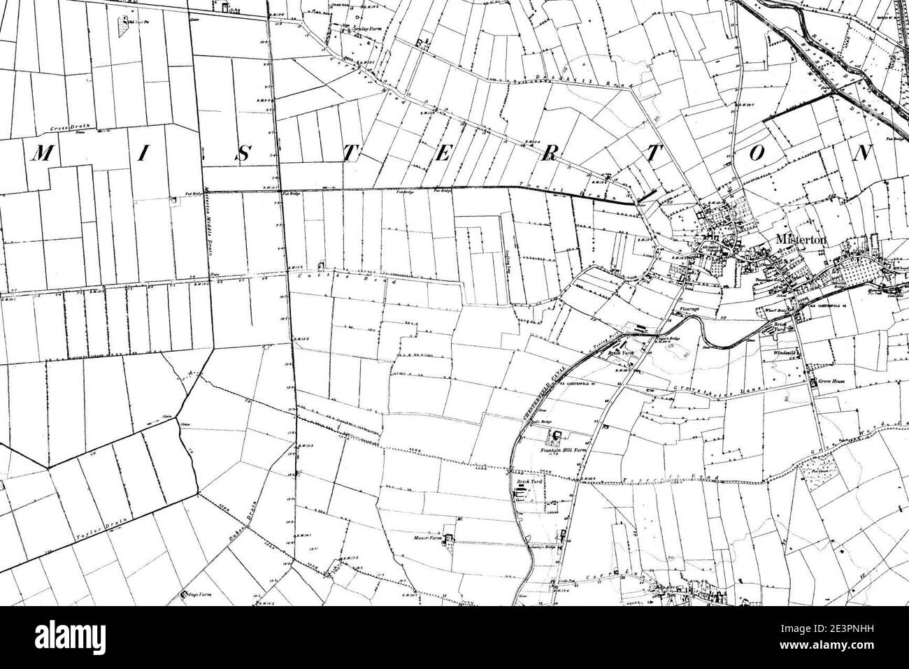 Map of Nottinghamshire OS Map name 004-SW, Ordnance Survey, 1883-1899 ...