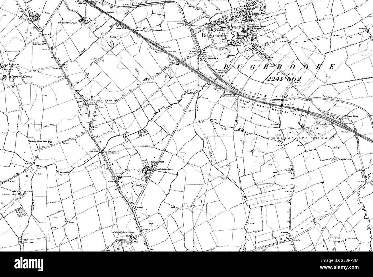 Map of Northamptonshire OS Map name 051-NW, Ordnance Survey, 1884-1892 ...