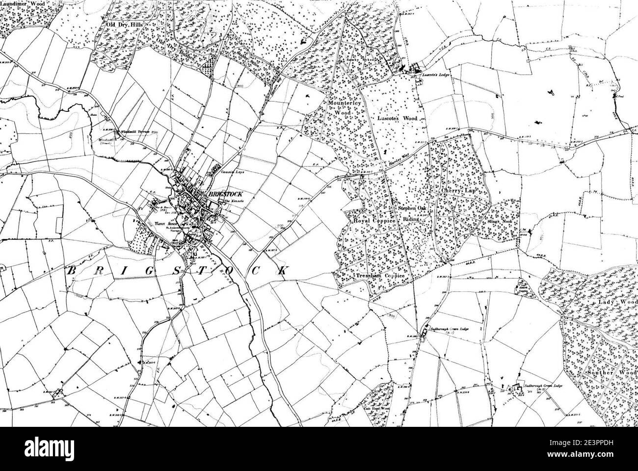 Map of Northamptonshire OS Map name 018-SW, Ordnance Survey, 1884-1892 ...