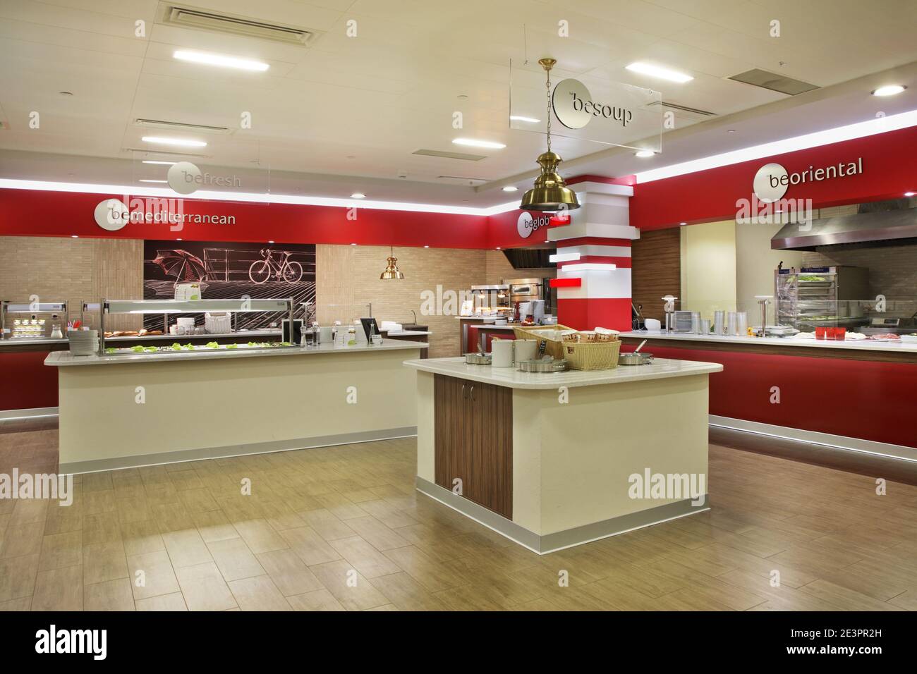 Fast food cafe Sodexo at Presnenskaya embankment 10. Moscow. Russia ...