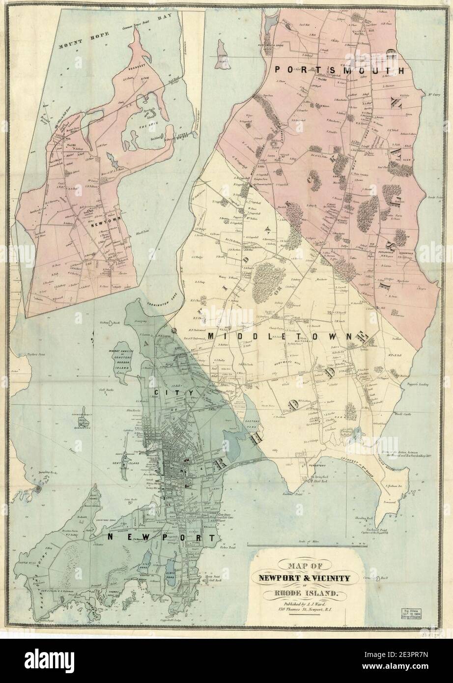 Map of newport hi-res stock photography and images - Alamy