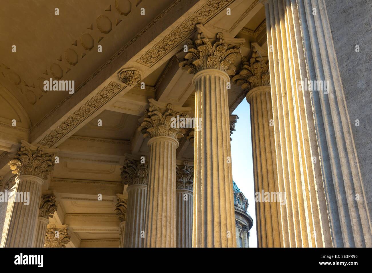 St.Petersburg, Russia - December, 07, 2020: Colonnade of the Kazan Cathedral in St. Petersburg ...