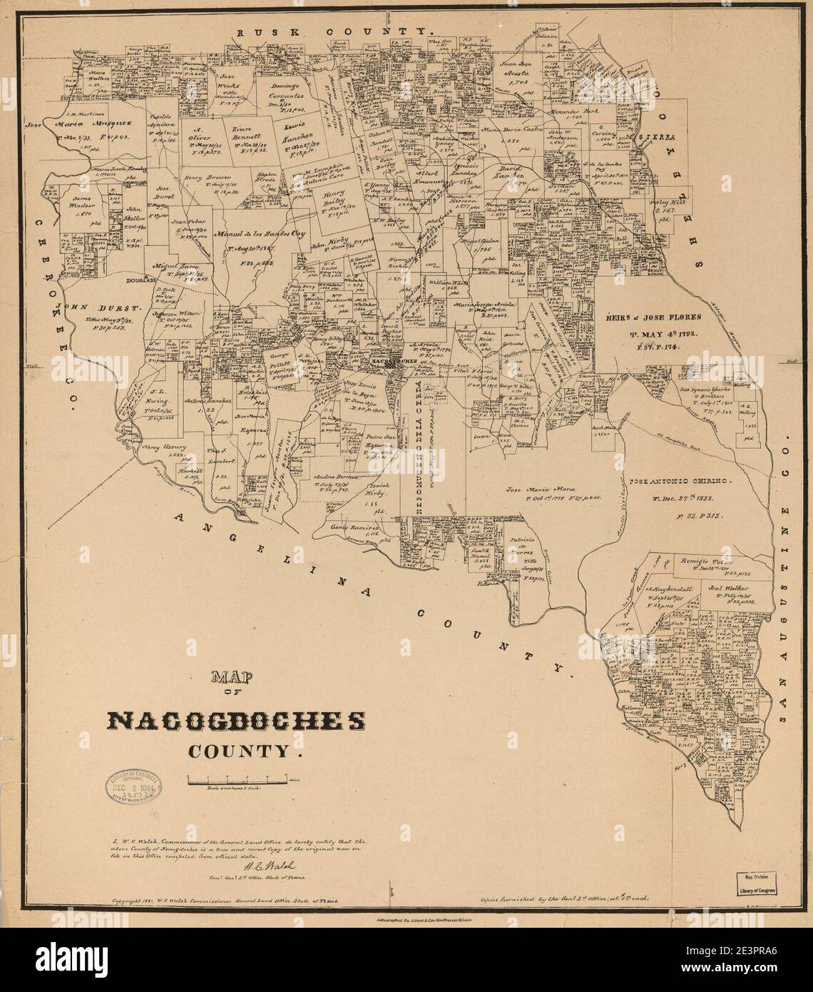 Map of nacogdoches hi-res stock photography and images - Alamy