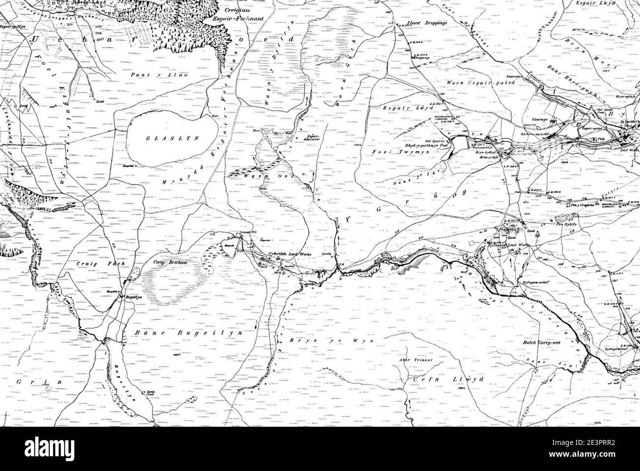 Map of Montgomeryshire OS Map name 033-SE, Ordnance Survey, 1885-1896 ...