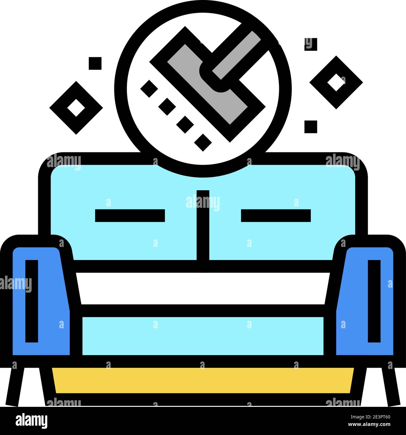 sofa cleaning color icon vector illustration Stock Vector Image & Art ...