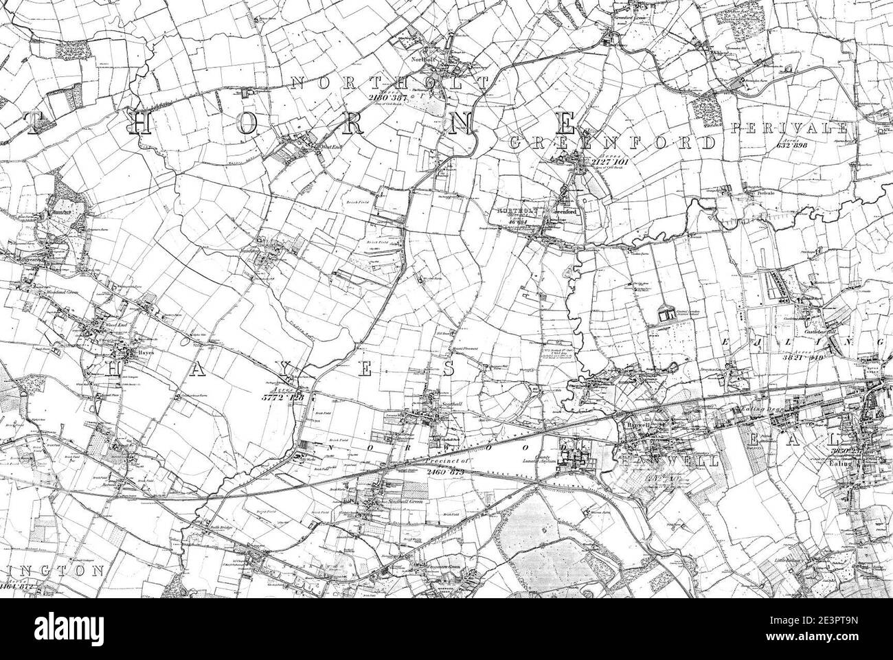 Map of middlesex Black and White Stock Photos & Images - Alamy