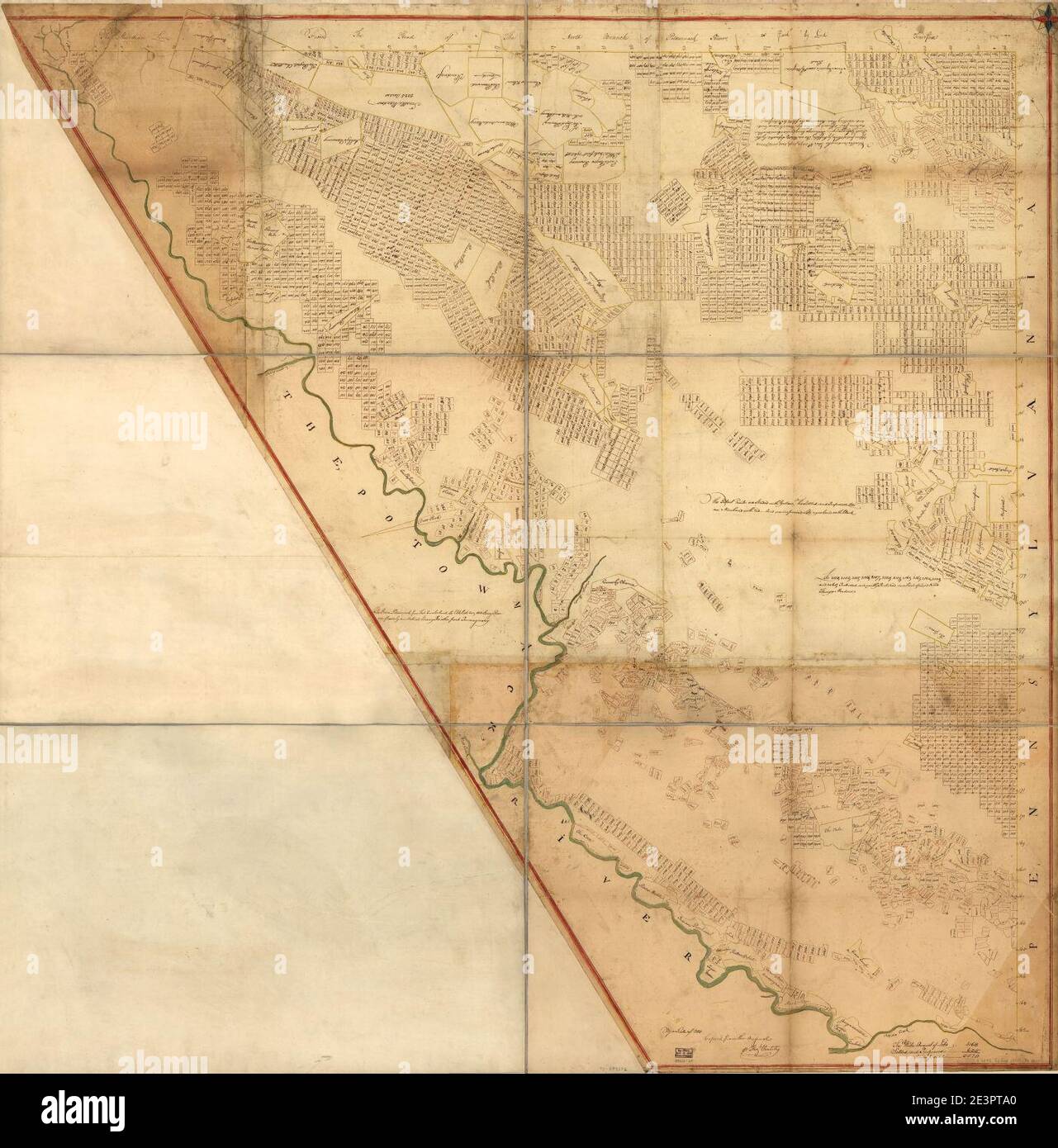Map of military lots, tracts, patents, etc. in western Allegany and ...