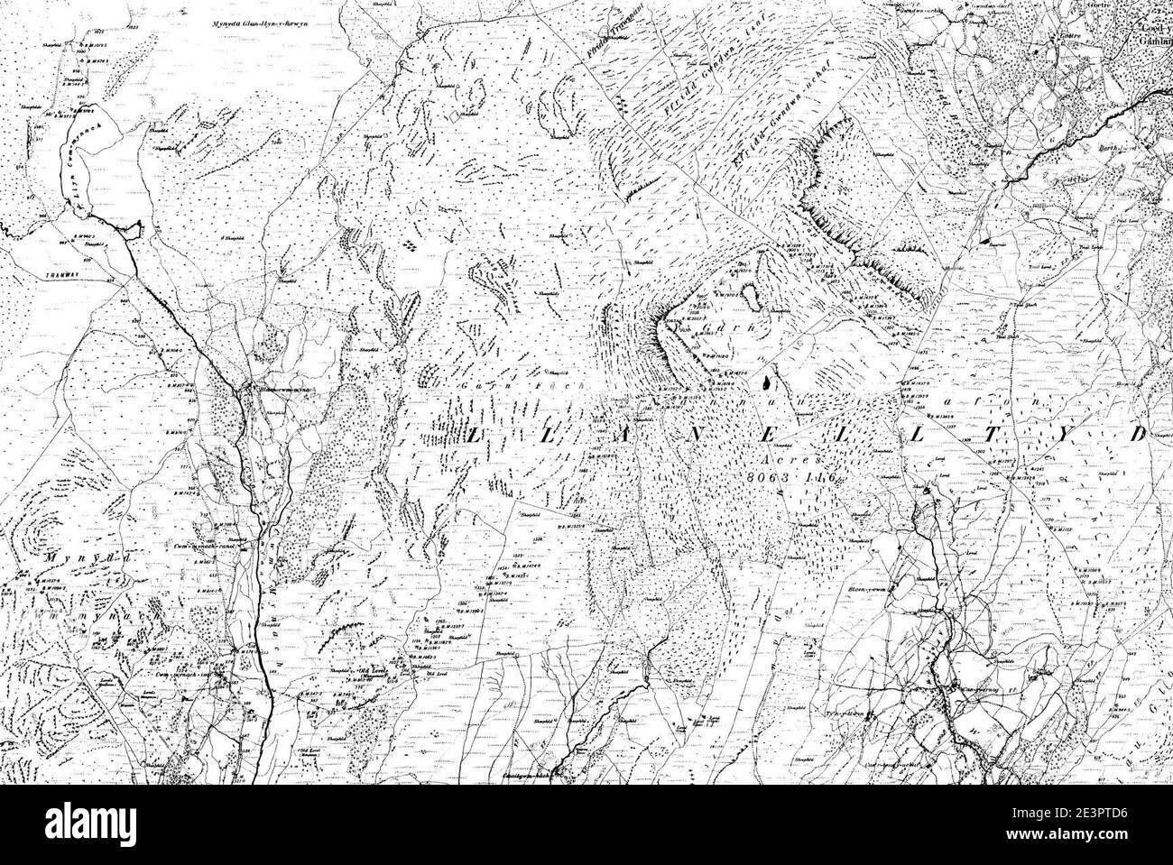 Map of Merionethshire OS Map name 033-NW, Ordnance Survey, 1888-1892 ...