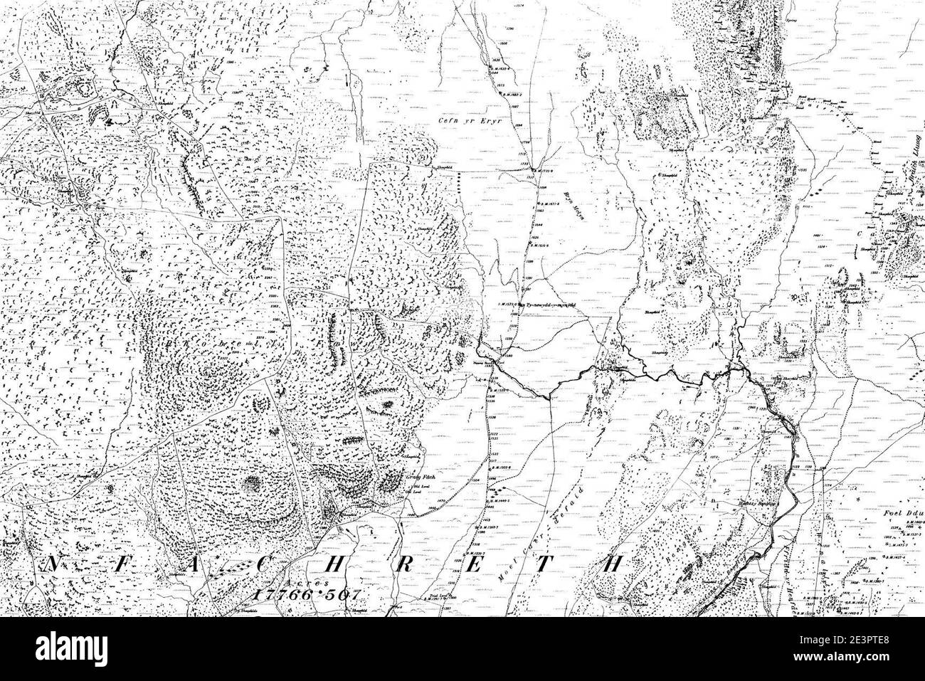 Map of Merionethshire OS Map name 028-SW, Ordnance Survey, 1888-1892 ...