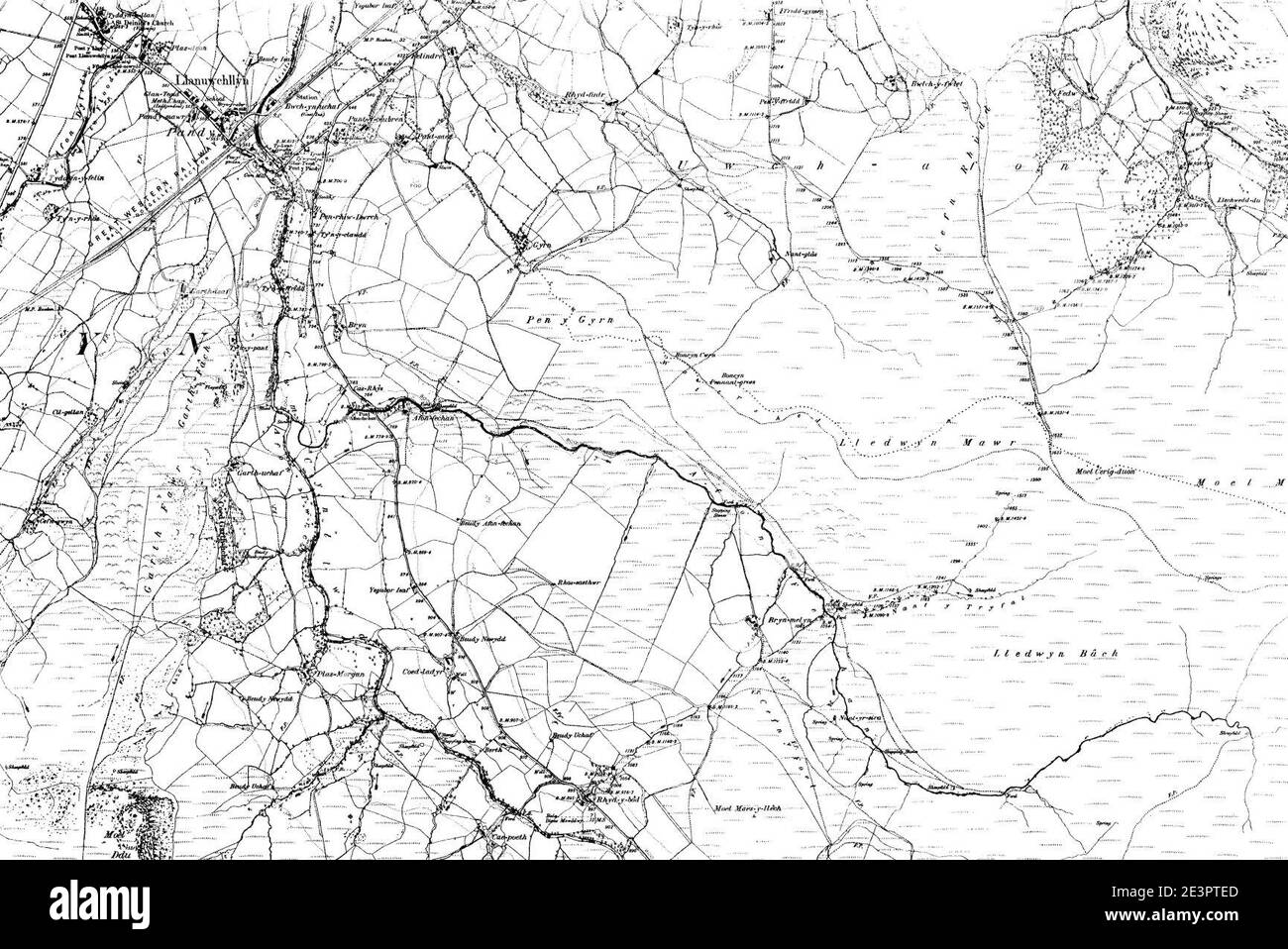 Map of Merionethshire OS Map name 029-NW, Ordnance Survey, 1888-1892 ...