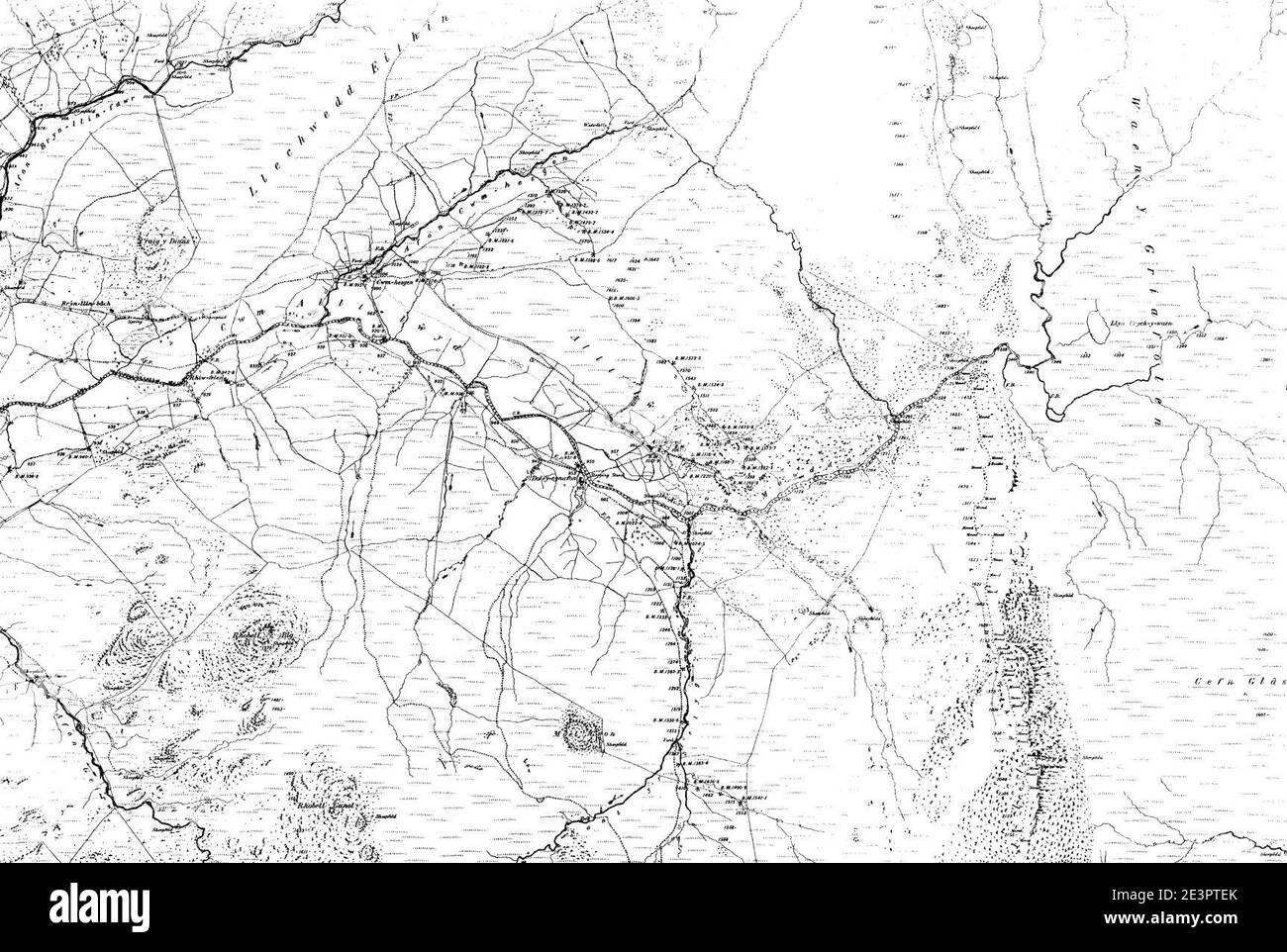 Map of Merionethshire OS Map name 028-NW, Ordnance Survey, 1888-1892 ...