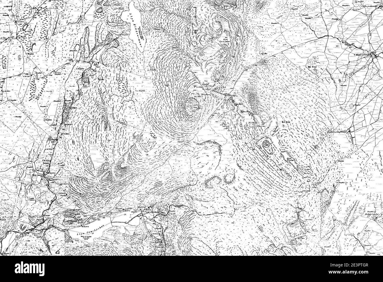 Map of Merionethshire OS Map name 019-SE, Ordnance Survey, 1888-1892 ...