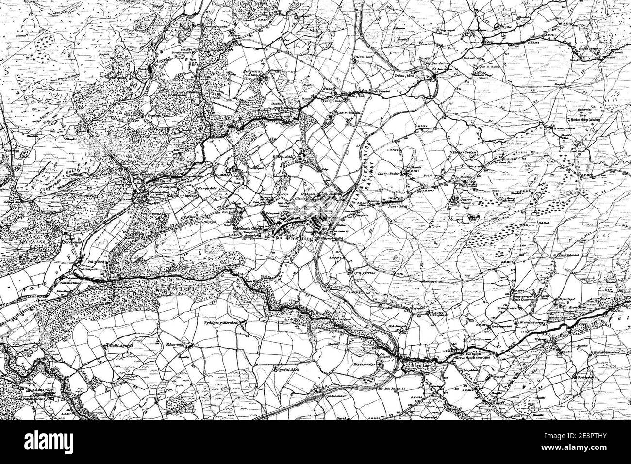 Map of Merionethshire OS Map name 012-NW, Ordnance Survey, 1888-1892 ...