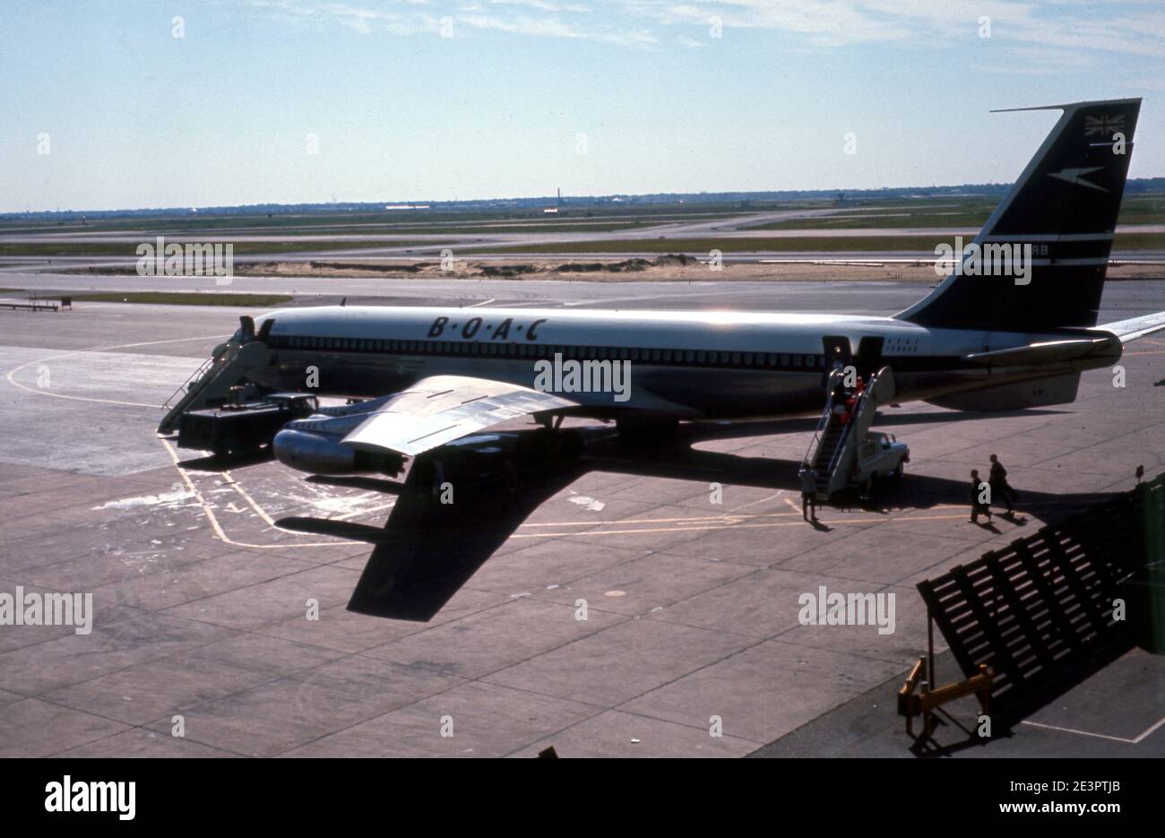Boeing 707 aeroplane in BOAC livery 1964 Photograph by Tony Henshaw ...