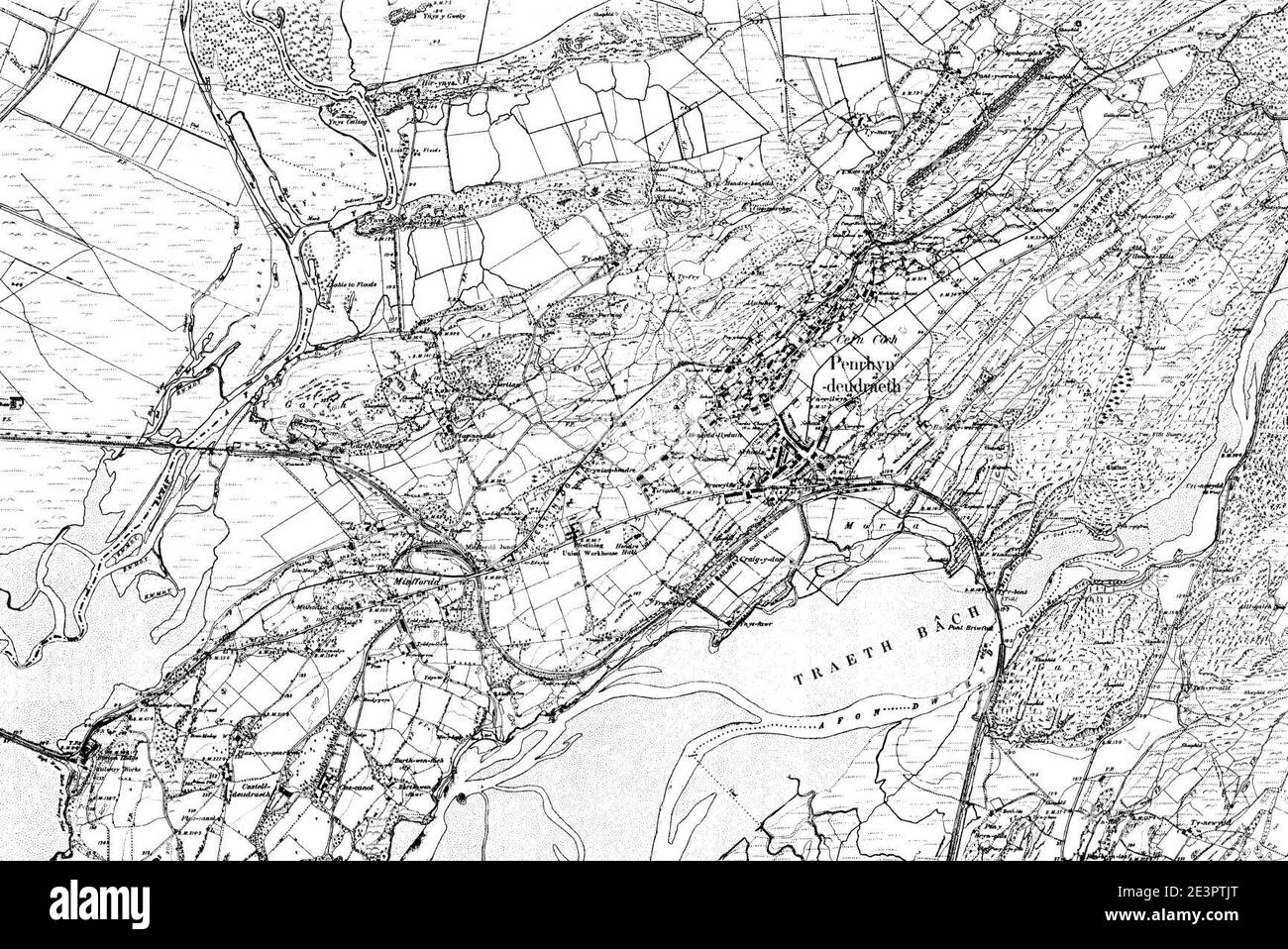 Map of Merionethshire OS Map name 011-SW, Ordnance Survey, 1888-1892 ...